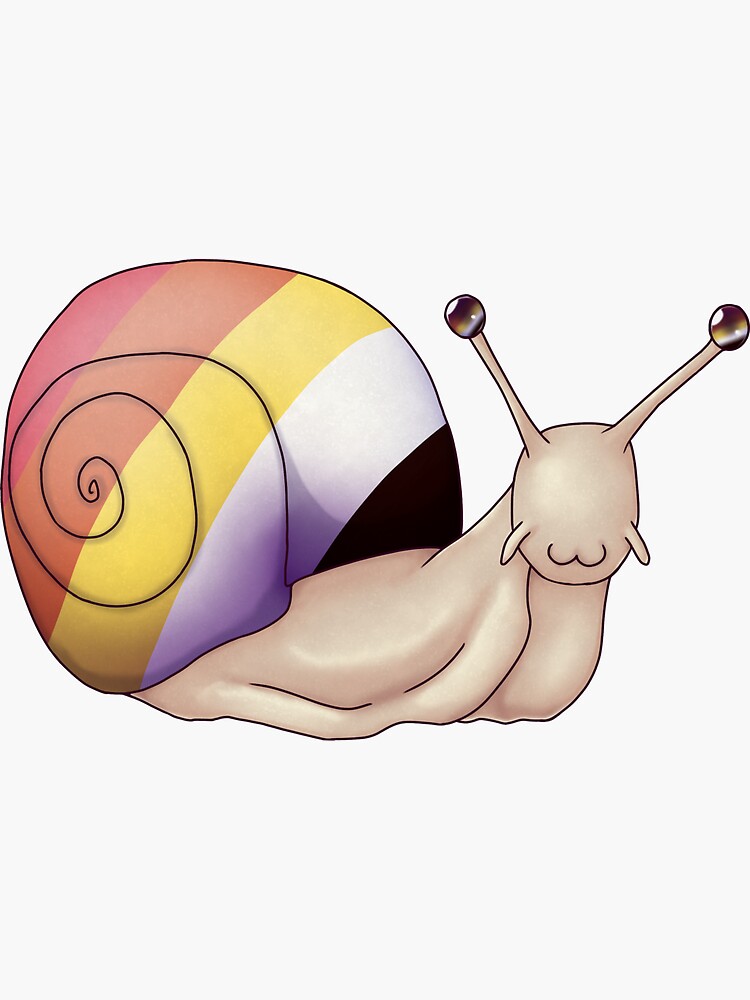 "Akoi Lith Pride Snail" Sticker for Sale by PrideSnails | Redbubble