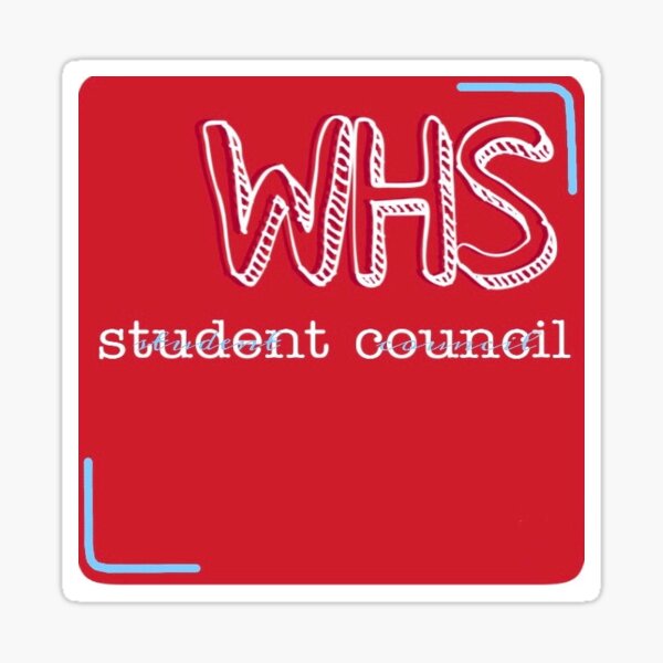 "WHS Student Council #3" Sticker for Sale by whsstuco01581 | Redbubble