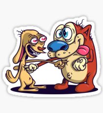 And Log Ren Stimpy Stickers | Redbubble
