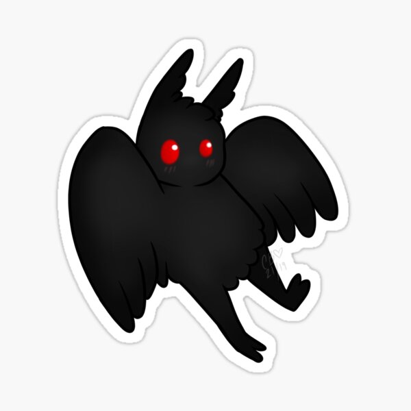 "Cute Mothman" Sticker for Sale by CarissaBarkman | Redbubble
