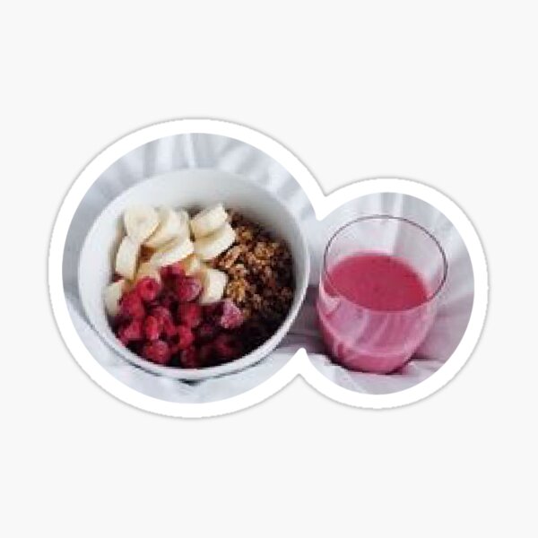 "pink yummy cute smoothie bowl acai vsco aesthetic sticker" Sticker for ...