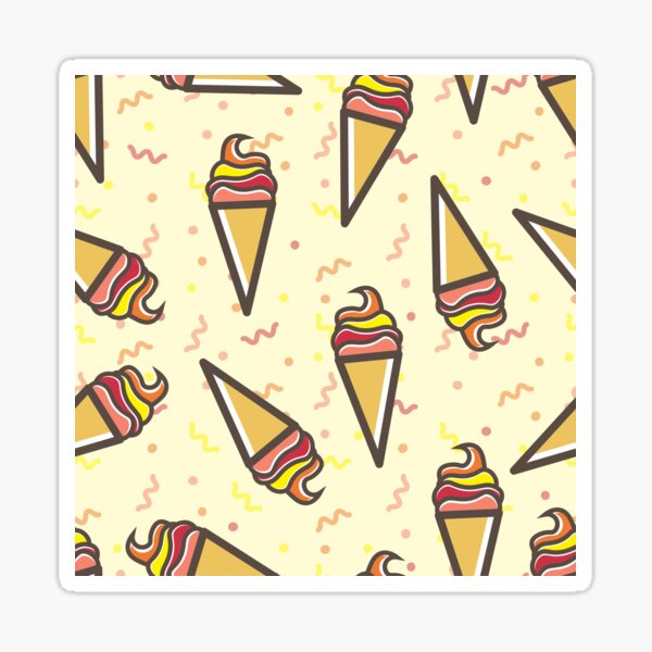 "Ice cream Cone " Sticker by VinyLab | Redbubble