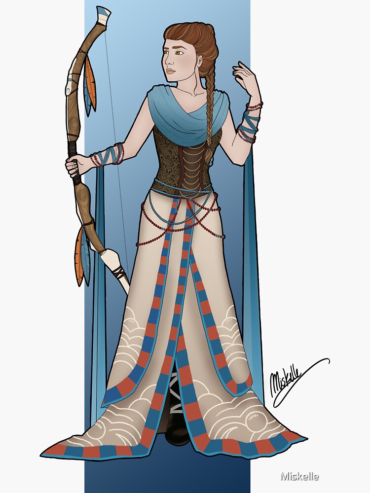 "Ally Art Nouveau fanart" Sticker by Miskelle | Redbubble