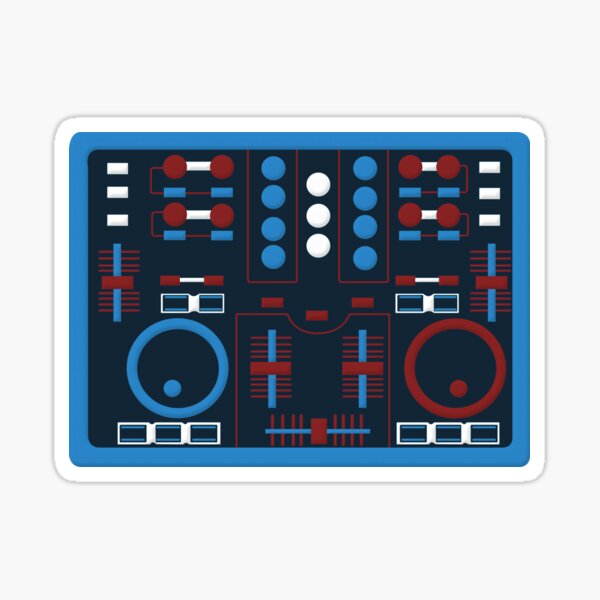 "Dj Mixer" Sticker for Sale by VeiledPest | Redbubble