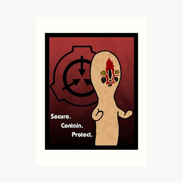 "SCP Foundation - SCP-173 and Logo" Art Print by SteamEngenius | Redbubble