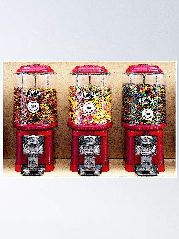 "Gumball Machines" Poster for Sale by wingsdomain | Redbubble