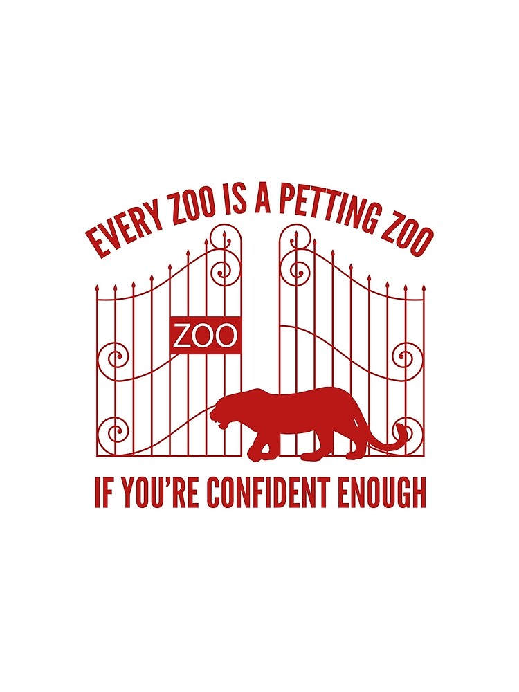 "Every Zoo Is A Petting Zoo" Drawstring Bag for Sale by AmazingVision ...