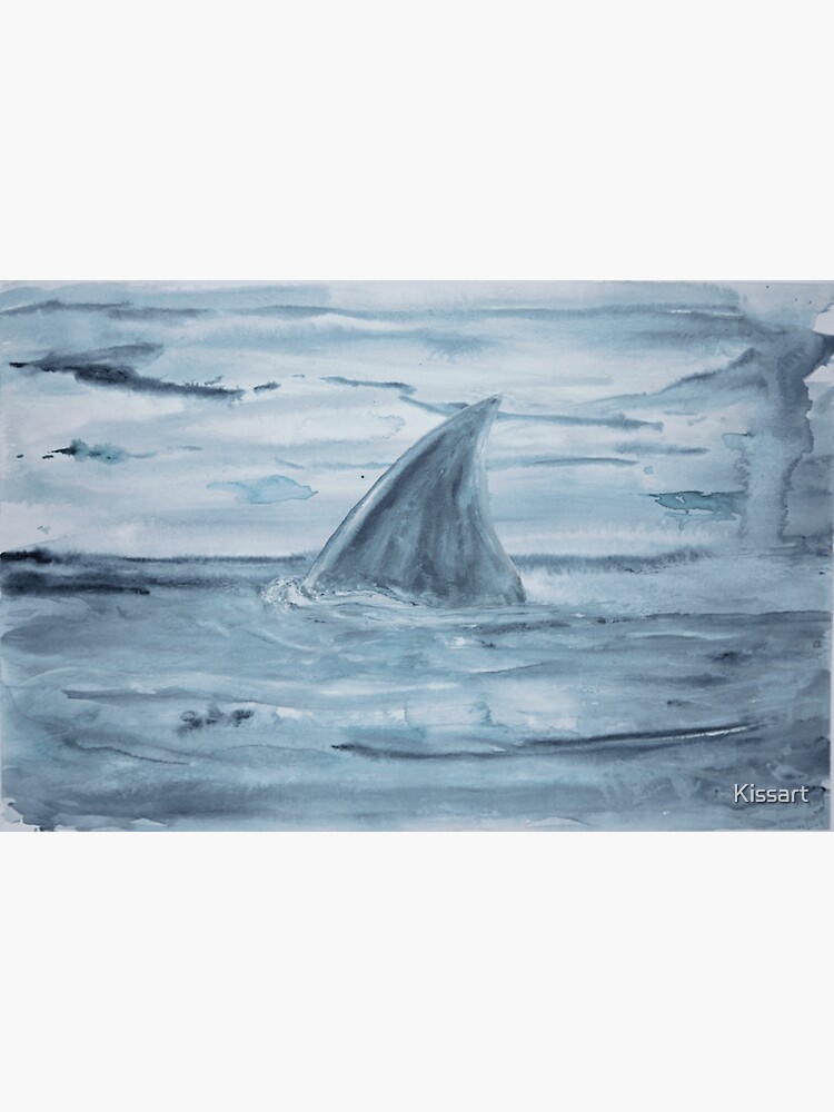 "Shark fin" Sticker by Kissart | Redbubble