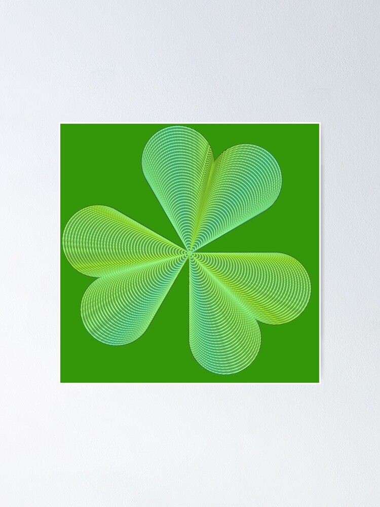"Clover shape" Poster for Sale by Jicha | Redbubble