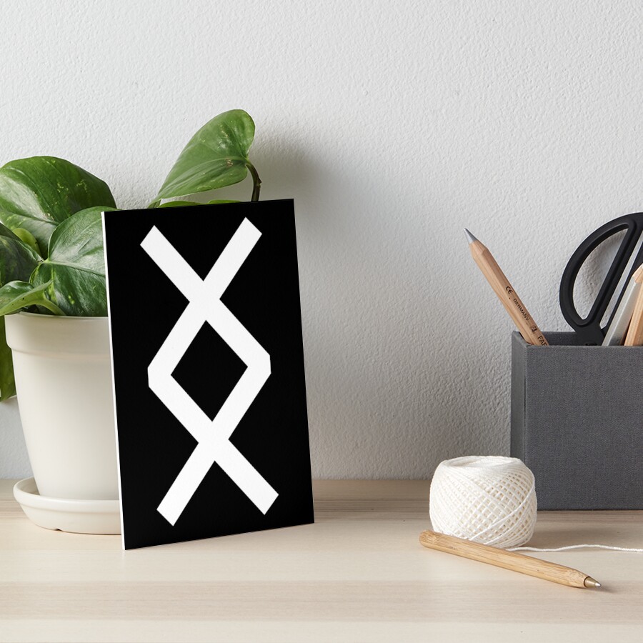 "Ingwaz Rune: Elder Futhark. " Art Board Print for Sale by raven-stone ...