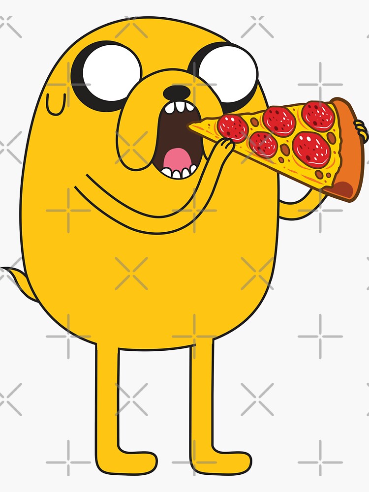 "Jake Pizza" Sticker for Sale by plushism | Redbubble