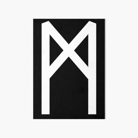 "Mannaz / Manaz-Rune: Elder Futhark." Galeriedruck von raven-stone ...