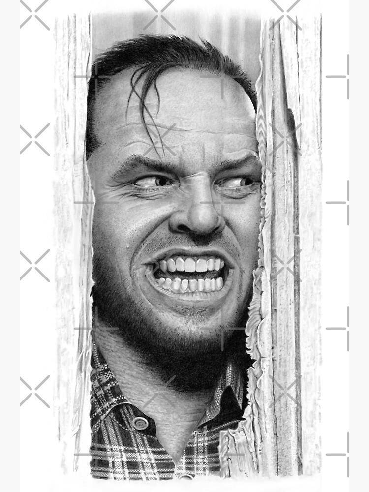 Pegatina «Jack Nicholson "¡aquí está Johnny!" Boceto» de Petersnook ...