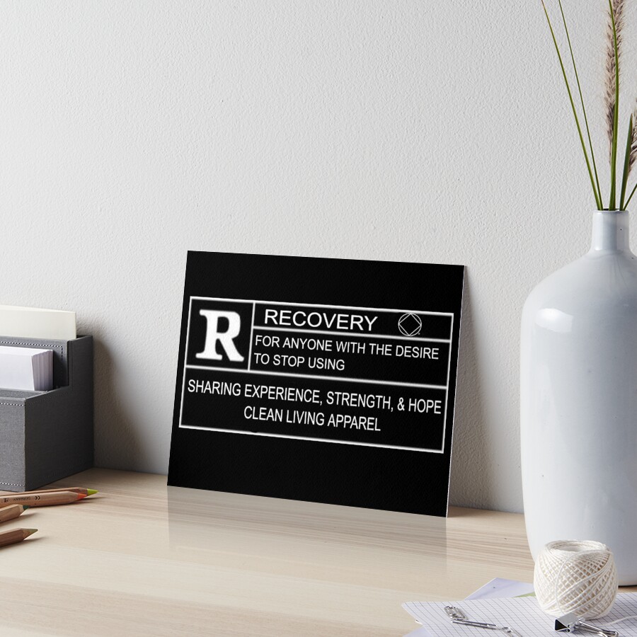 "Rated R For Recovery Narcotics Anonymous Gifts NA AA" Poster for Sale ...
