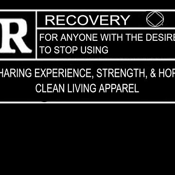 "Rated R For Recovery Narcotics Anonymous Gifts NA AA" Poster for Sale ...