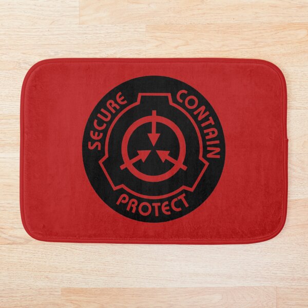 "Secure Contain Protect SCP Foundation Emblem" Bath Mat for Sale by ...