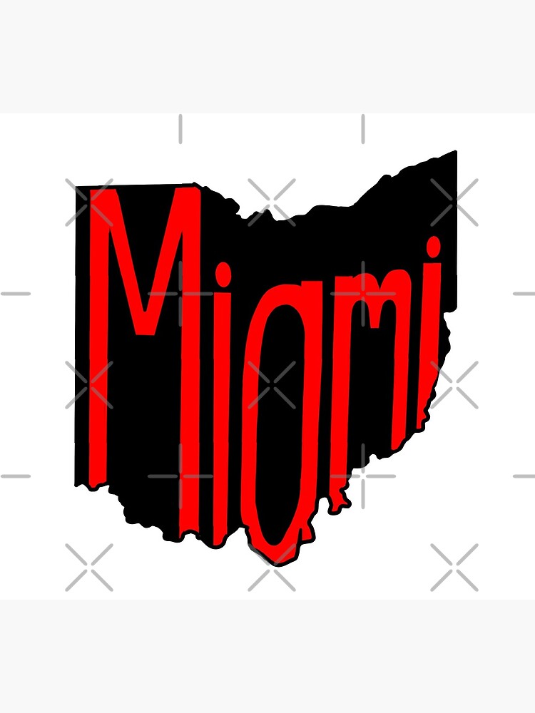 "Miami University: Ohio Sticker" Art Print by alexnoellejones | Redbubble