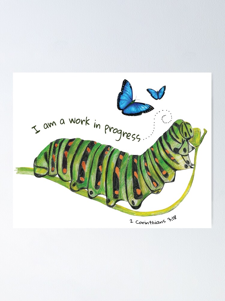"Work in progress" Poster by LittleBlueTin | Redbubble