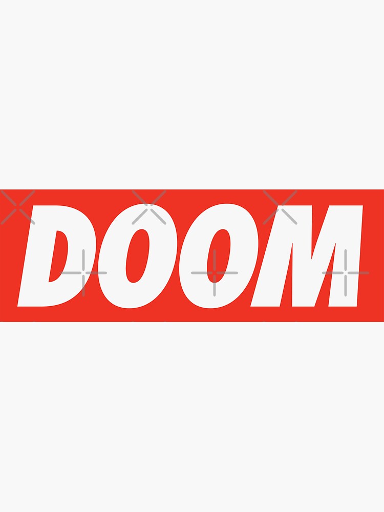 "DOOM" Sticker for Sale by xXogCODgodXx | Redbubble