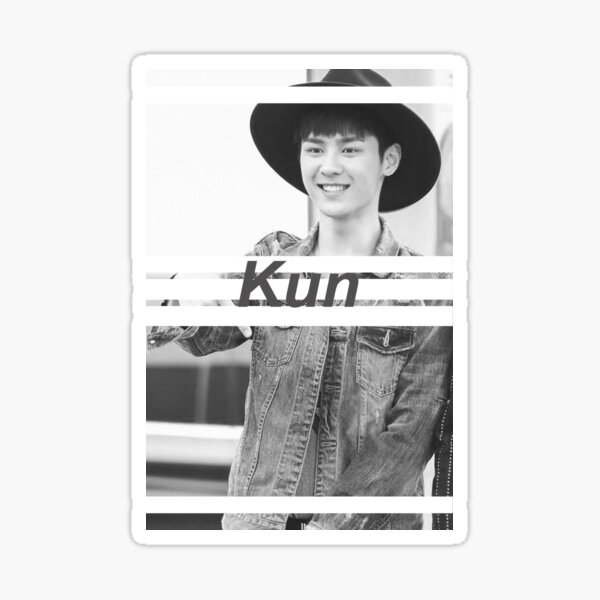 "Nct U WayV Kun 쿤 Qian Kun " Sticker for Sale by G3KYUM3 | Redbubble