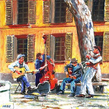 "French Buskers" Sticker for Sale by wonder-webb | Redbubble
