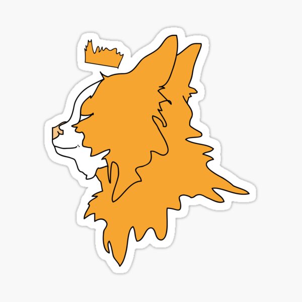 "'King of Cats' by Hannah Stringer (Stringer Things)" Sticker for Sale ...