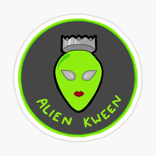 "Alien Kween" Sticker by AbigayleRhodes | Redbubble
