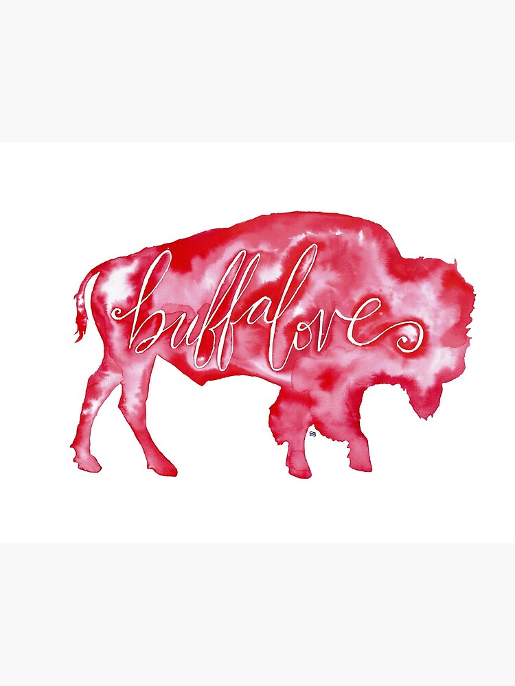 "Buffalove Buffalo Watercolor" Framed Art Print for Sale by Srozeski ...