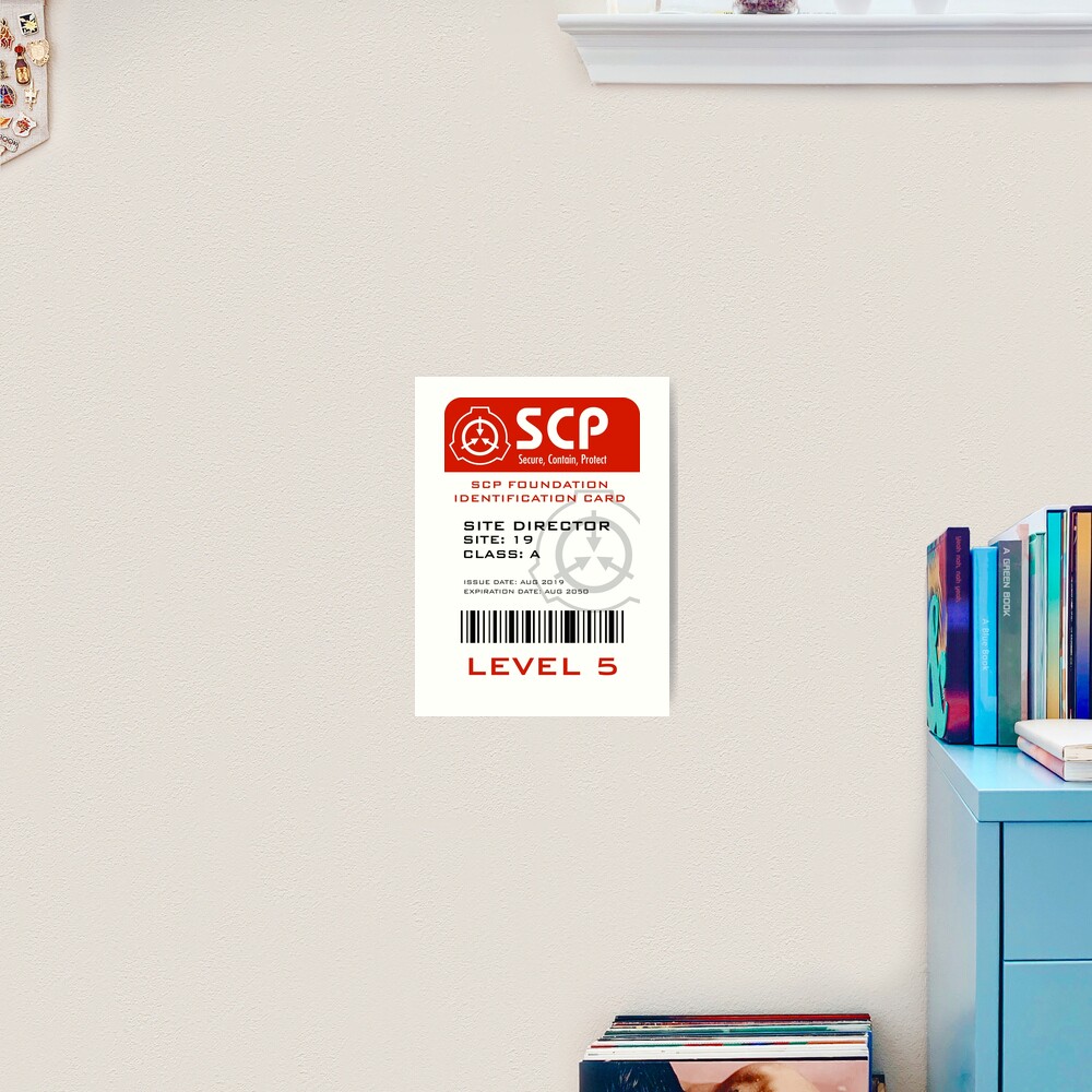 "SCP Foundation Site Director Badge " Art Print for Sale by ...