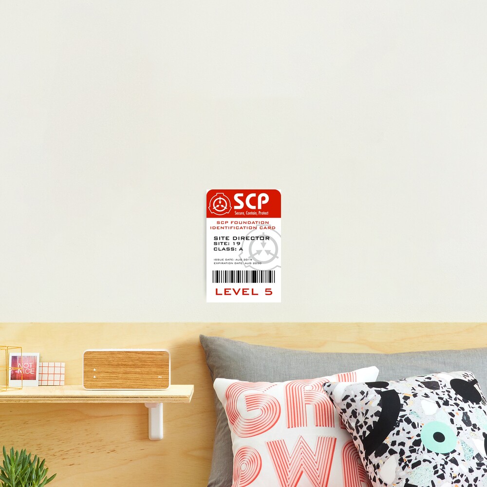 Impression photo « Badge de directeur de site de la Fondation SCP ...