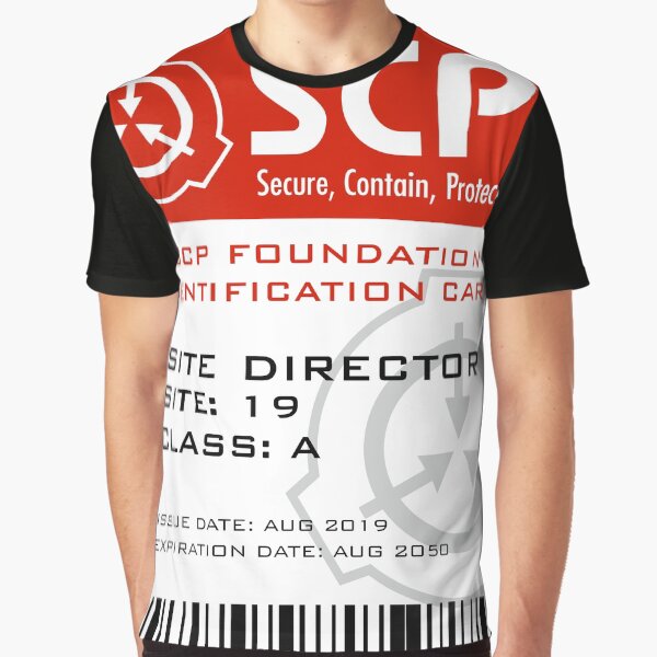 "SCP Foundation Site Director Badge " T-shirt by opalskystudio | Redbubble