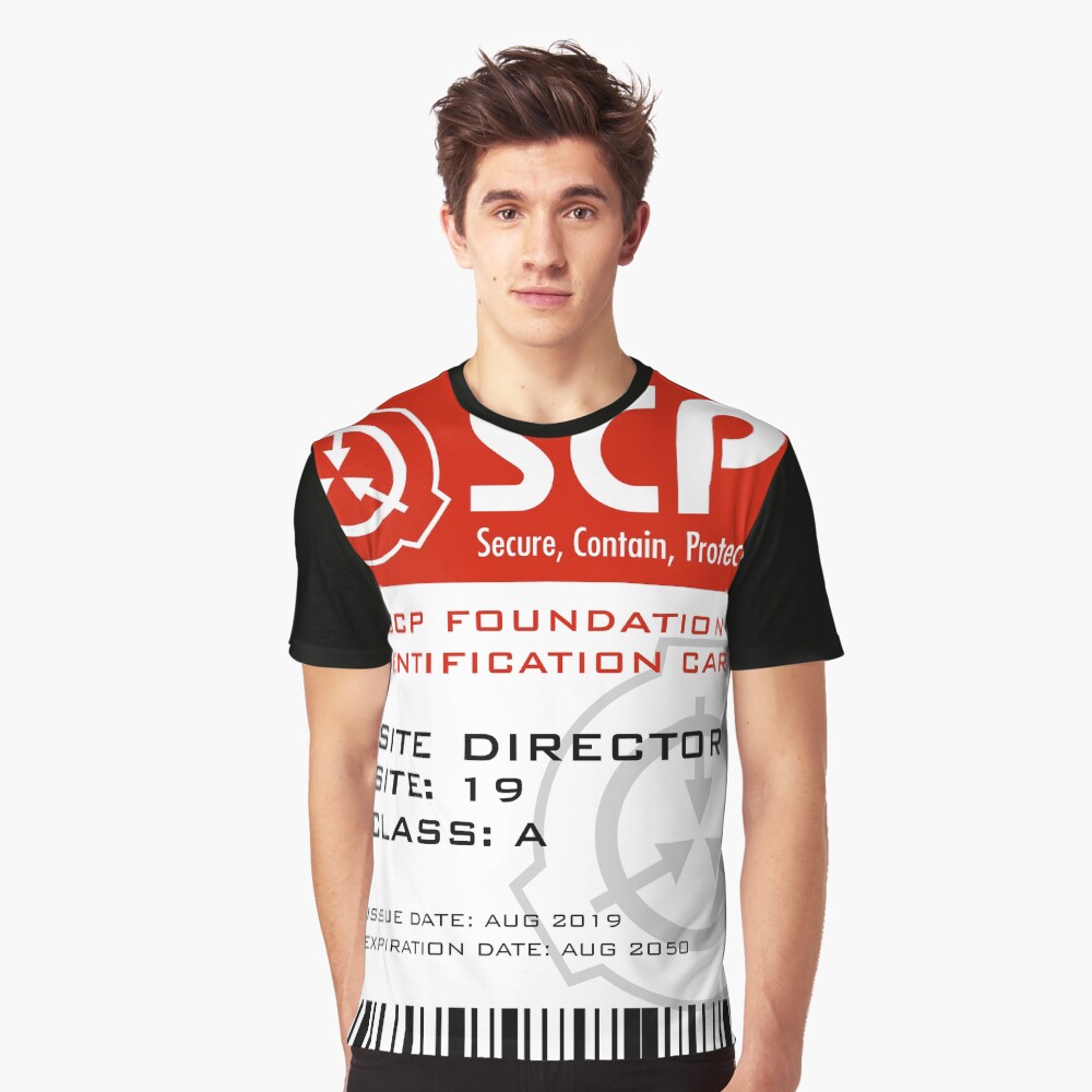 "SCP Foundation Site Director Badge " T-shirt by opalskystudio | Redbubble