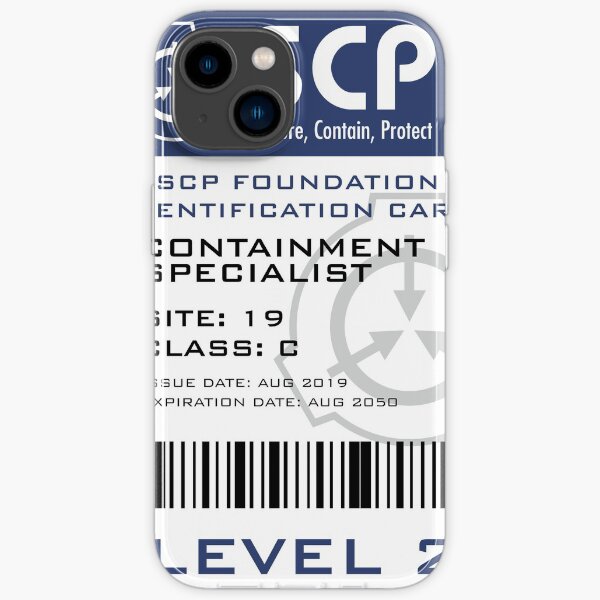 "SCP Foundation Containment Specialist Badge " iPhone Case for Sale by ...