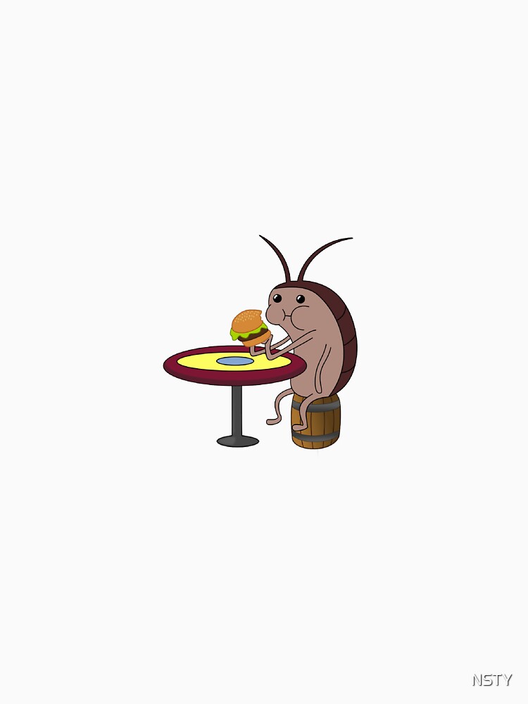 "Spongebob Squarepants Cockroach burger" T-shirt by NSTY | Redbubble