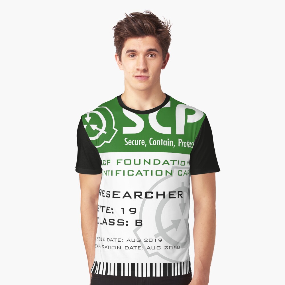 "SCP Foundation Researcher Badge " T-shirt by opalskystudio | Redbubble