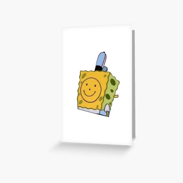 "Spongebob Squarepants happy face" Greeting Card for Sale by NSTY ...