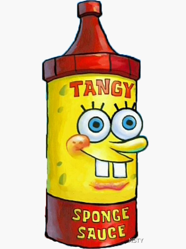 "Spongebob Squarepants tangy sponge sauce" Sticker by NSTY | Redbubble