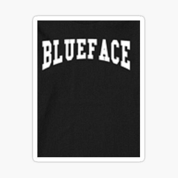 "blueface" Sticker for Sale by Lilmork | Redbubble