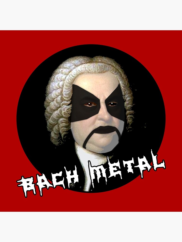 "BACH BLACK METAL" Poster for Sale by francoisville | Redbubble