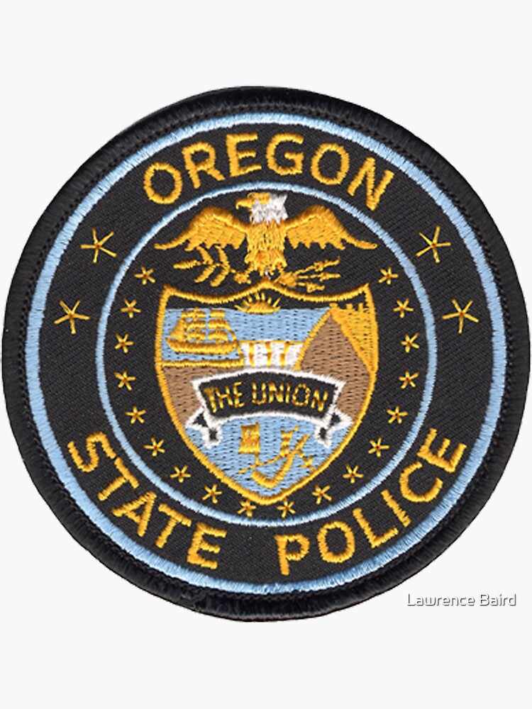 "Oregon State Police" Sticker for Sale by lawrencebaird | Redbubble