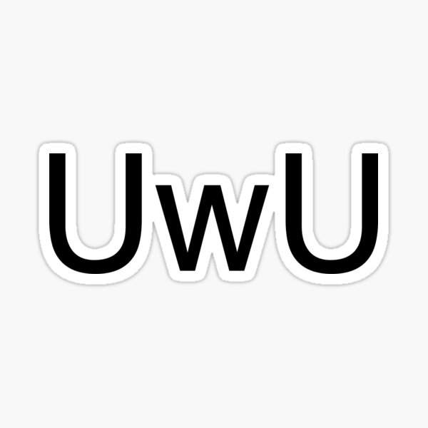 "UwU" Sticker for Sale by yung6ix9ine | Redbubble