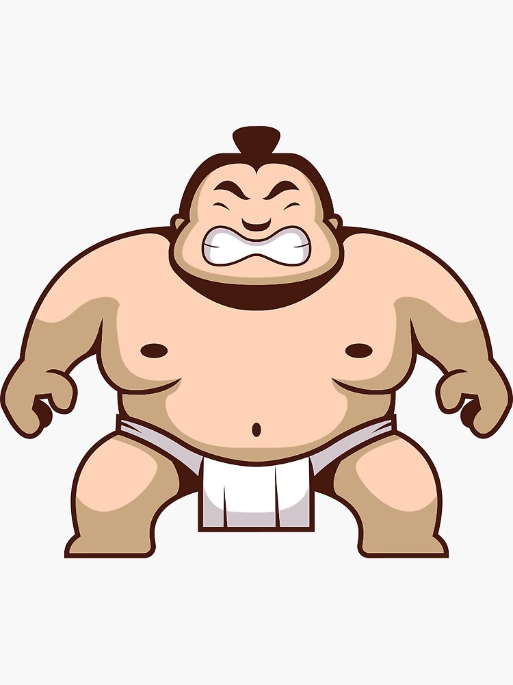 "Sumo Sticker" Sticker by folfol | Redbubble
