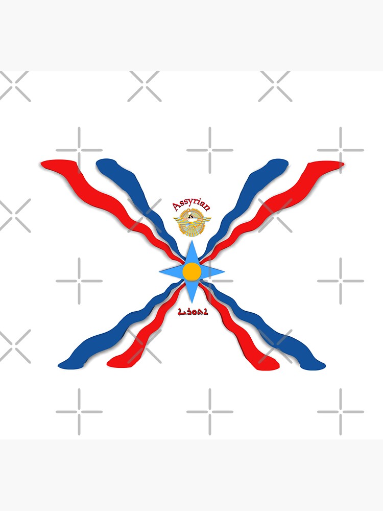 "Assyrian Flag" Sticker for Sale by doniainart | Redbubble