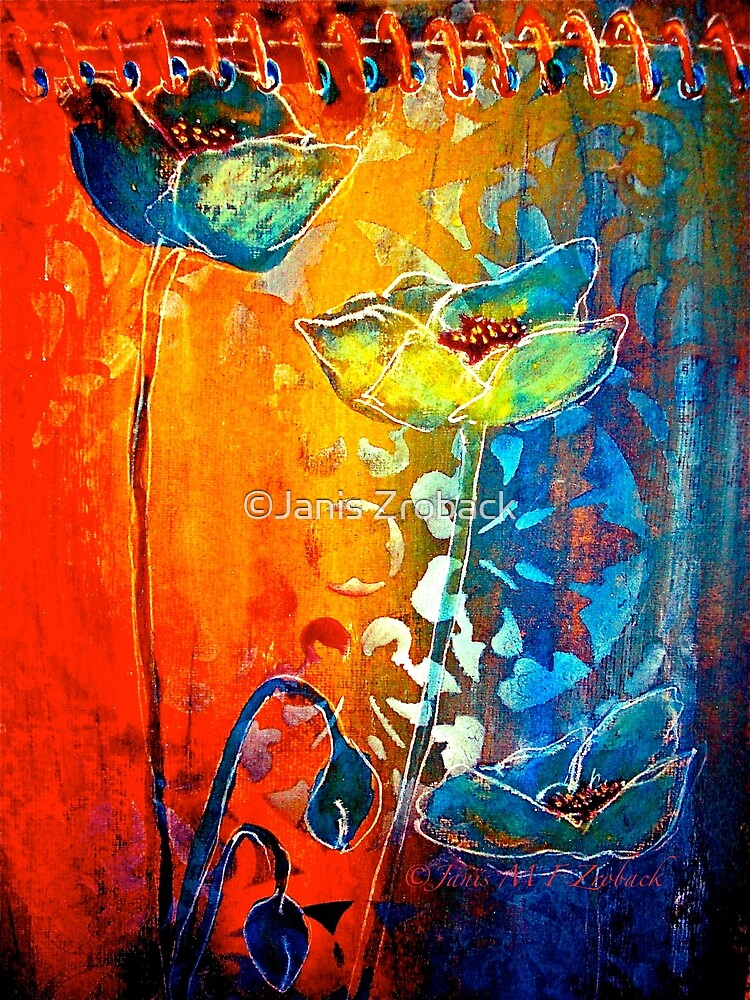 "Die Mohn-Tagebücher ... Blau und Rot" Fotodruck von paintability ...