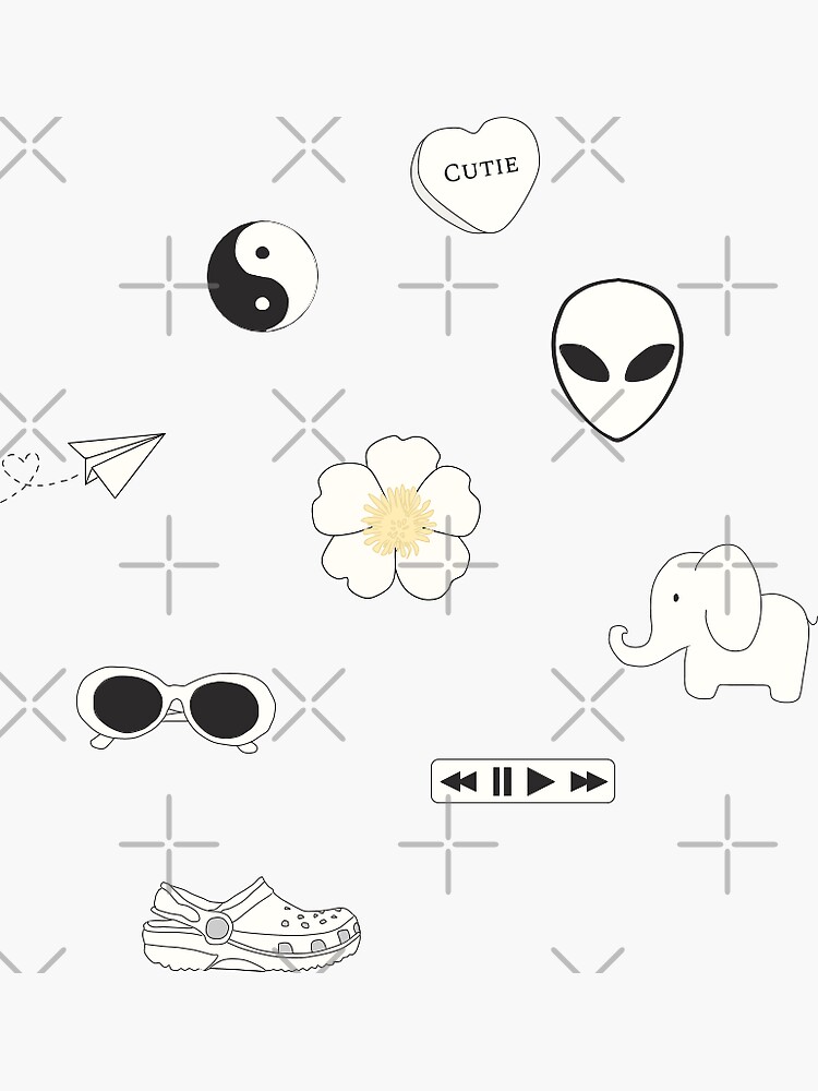 "White Hydro Flask Pack" Sticker for Sale by SaraPrints | Redbubble