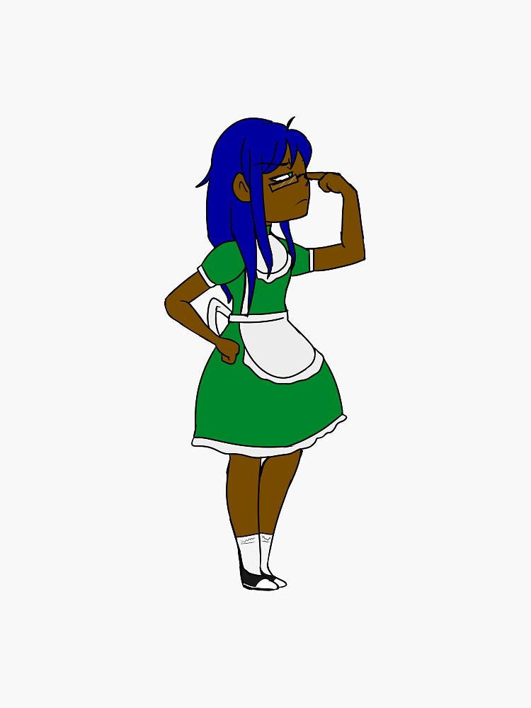 "human maid girl" Sticker by officialmimikyu | Redbubble