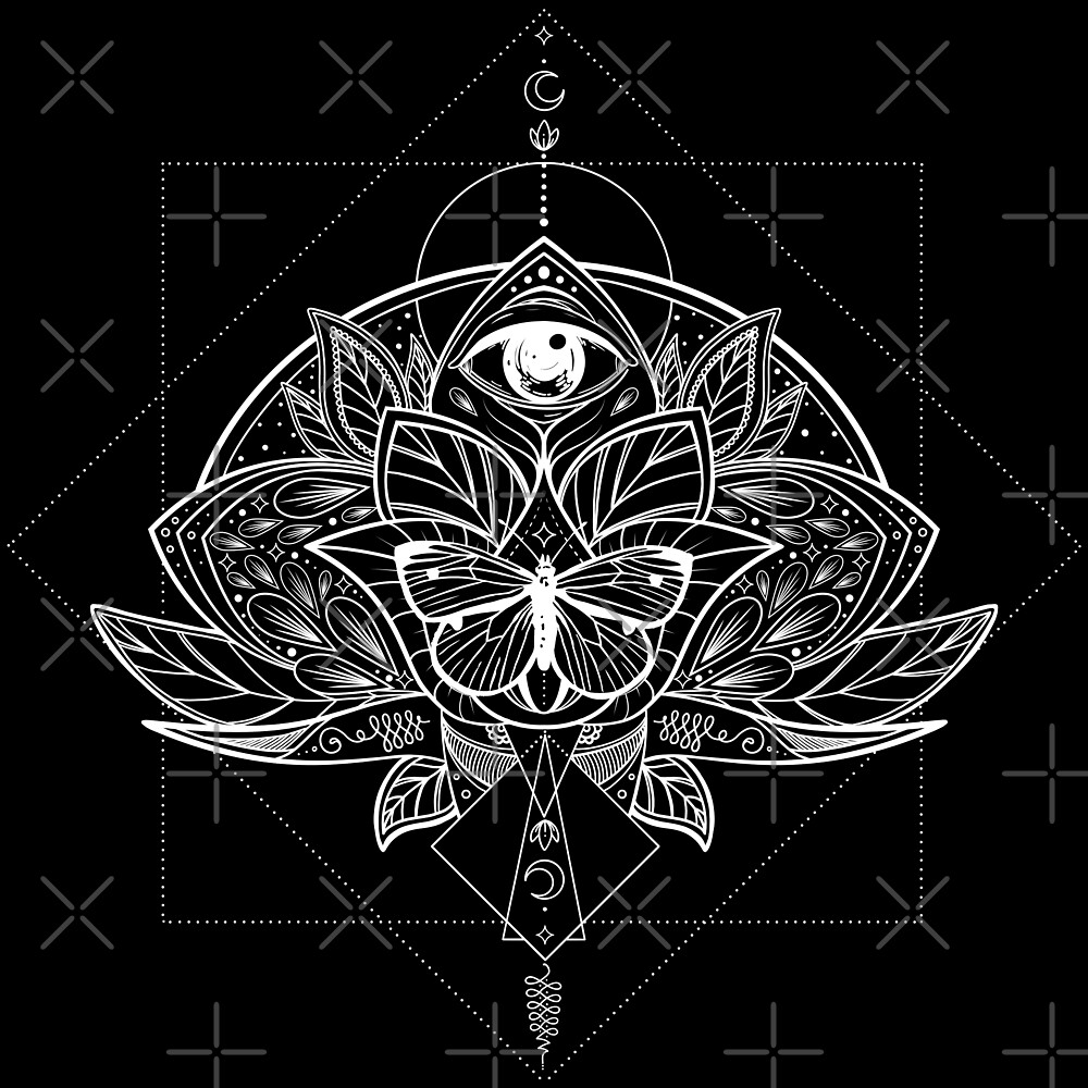 "Lotus Third Eye Mandala" by katieharperart | Redbubble