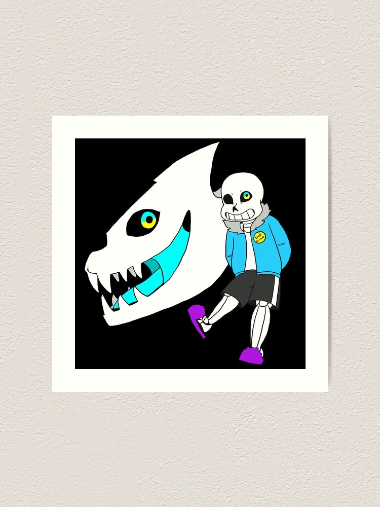 "Bad Time ParityTale Sans with Gaster Blaster" Art Print by Moonrose95 ...