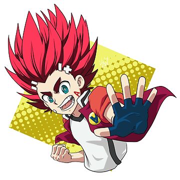 "Super Aiger Akabane from Beyblade Burst Turbo" Metal Print by Kaw-dev ...
