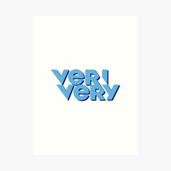 "KPOP BOY GROUP VERIVERY OFFICIAL LOGO" Art Print by LySaVN | Redbubble